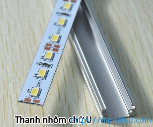 Led thanh 12V DC 1m | Đèn led thanh nhôm dùng điện một chiều 12V